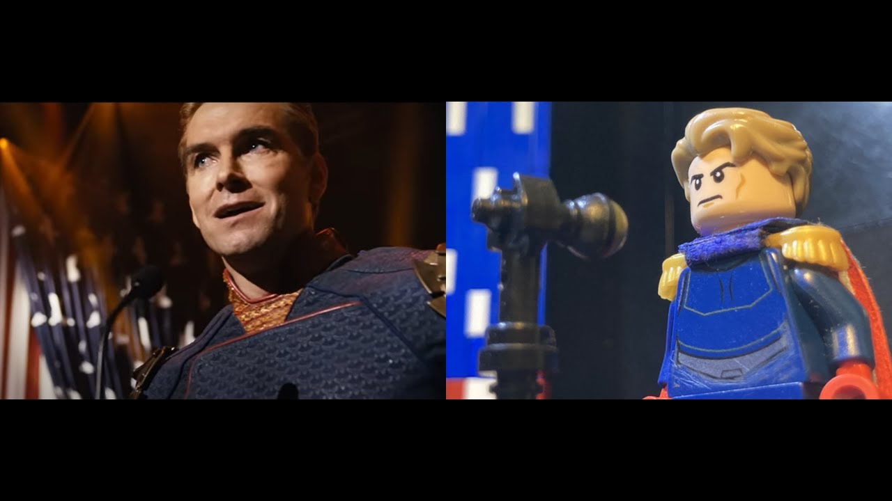 "I'm better, I AM BETTER!" Homelander speech recreation (lego stop ...