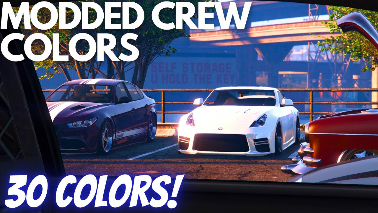 TOP 30 Modded Crew Colors In GTA Online! 🔥💨 - YouTube
