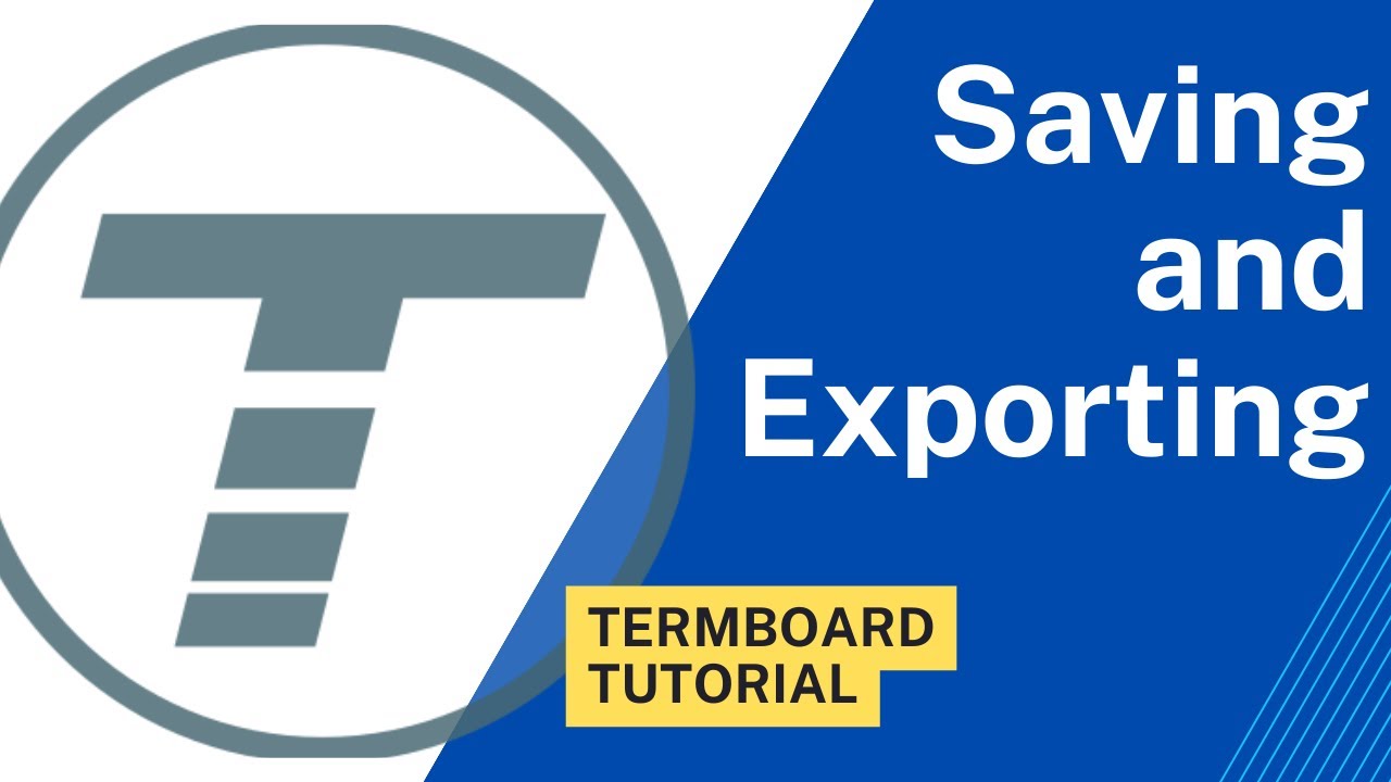 Saving and exporting - YouTube