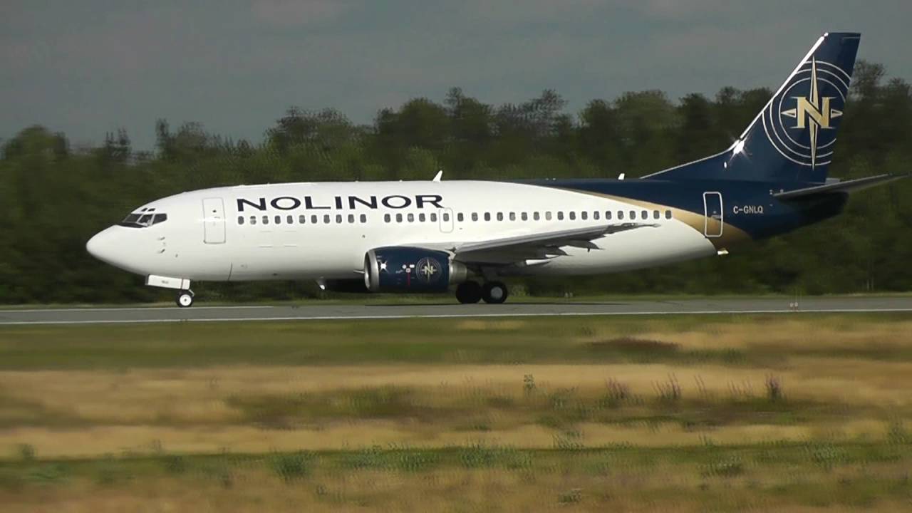 Nolinor | Boeing 737-300 first visit | C-GNLQ | Val-d'Or (CYVO) - YouTube