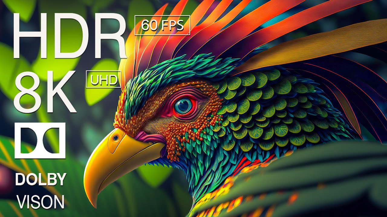 COLORFUL ANIMALS - 8K (60FPS) ULTRA HD - With Nature Sounds (Colorfully ...