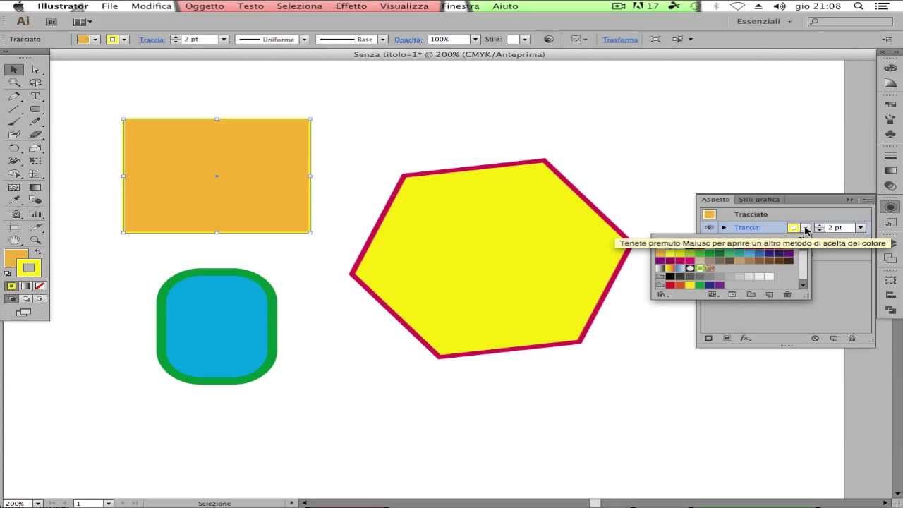 Tutorial Illustrator CS6: pannello aspetto - YouTube
