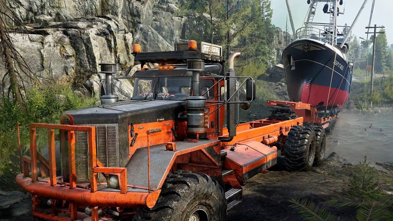 Man TGS 8X8 Heavy hauling in a forest - SnowRunner - YouTube
