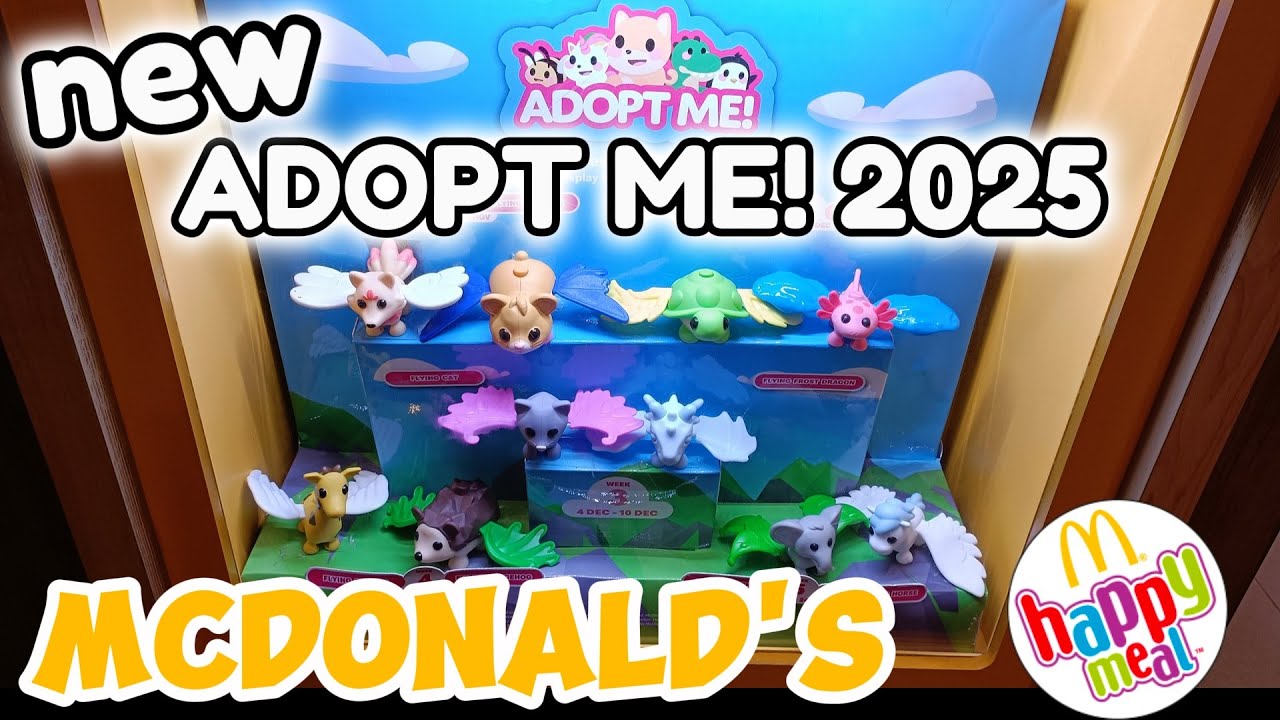 Adopt Me! McDonald’s 2025 Happy Meal FLYING PETS IRL Showcase! Frost ...