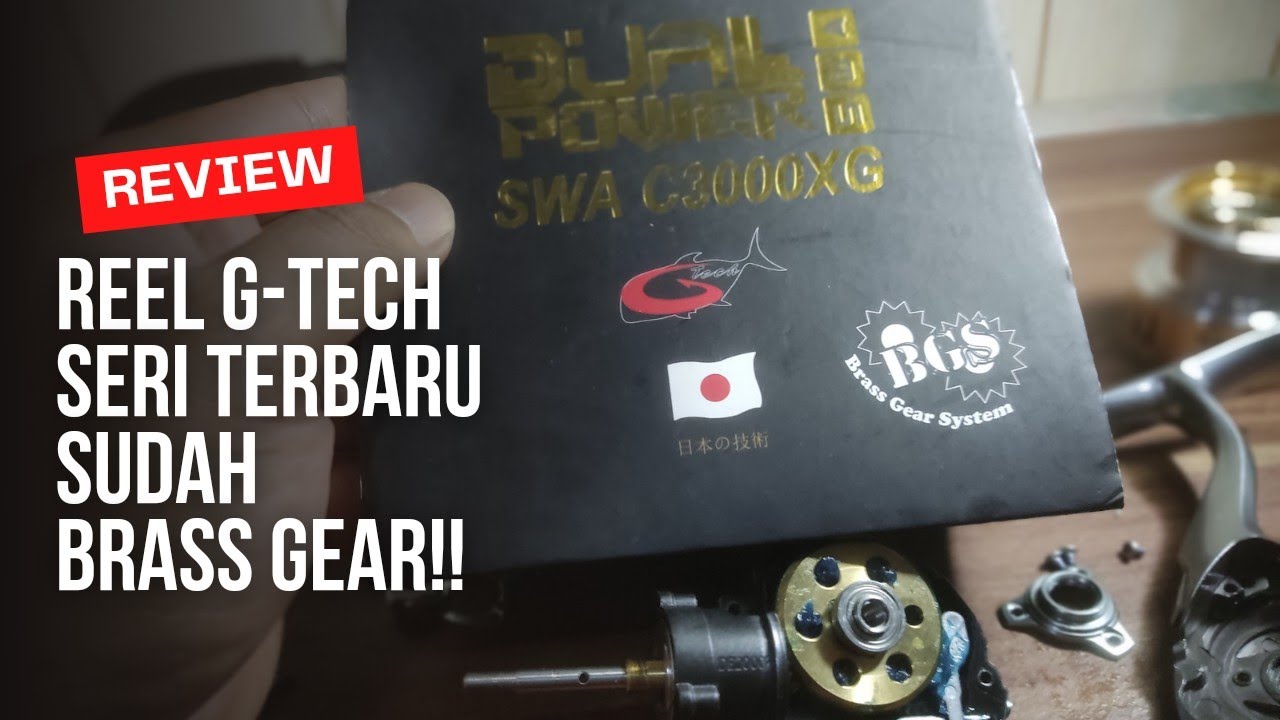 Review Reel Badag Gear Bahan Kuningan, Harga ekonomis || Gtech Dual ...