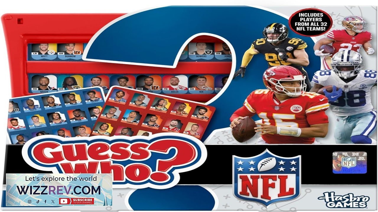Guess Who? NFL Edition Board Game Officially Licensed NFL Game - YouTube