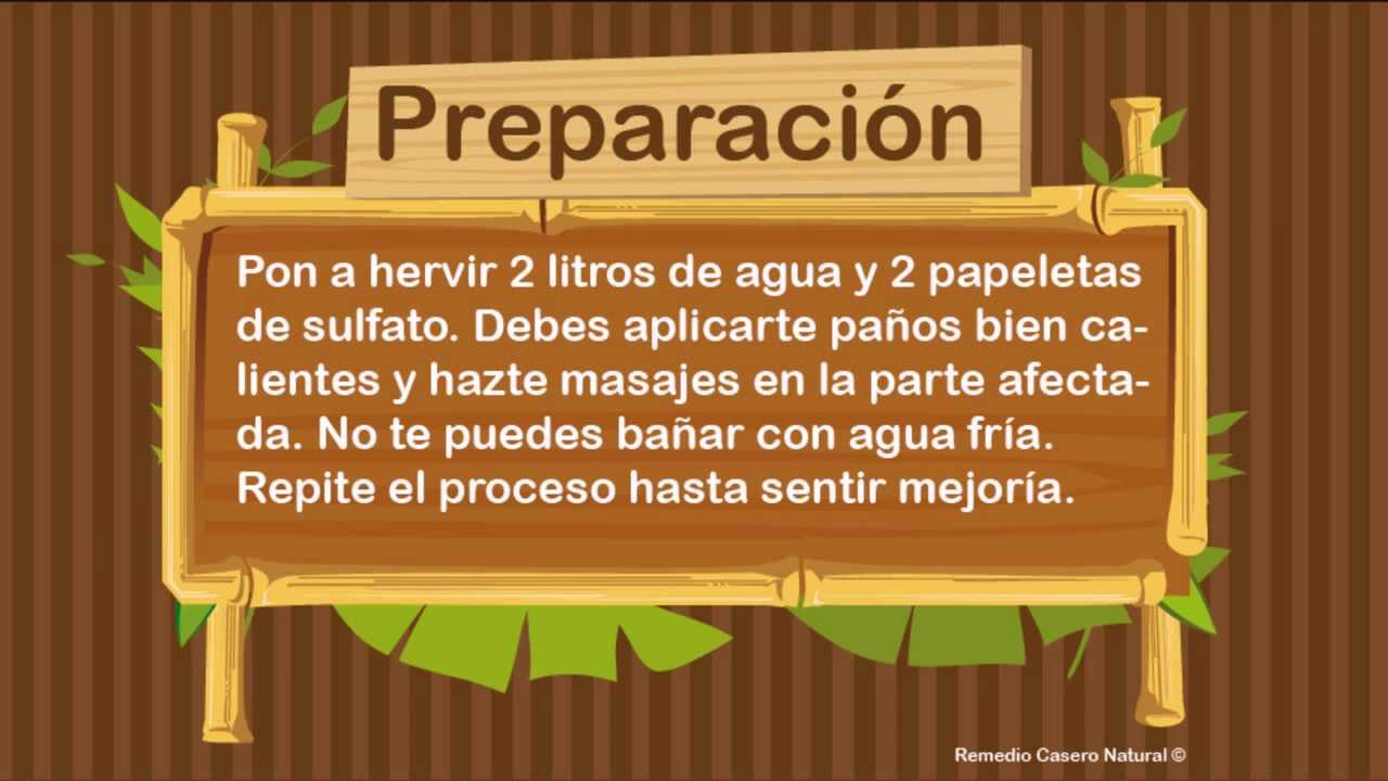 Remedio casero natural para el espasmo muscular o calambre - YouTube