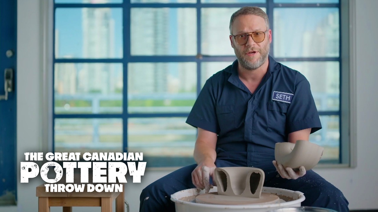 Seth Rogen makes a double-walled pottery bowl - YouTube