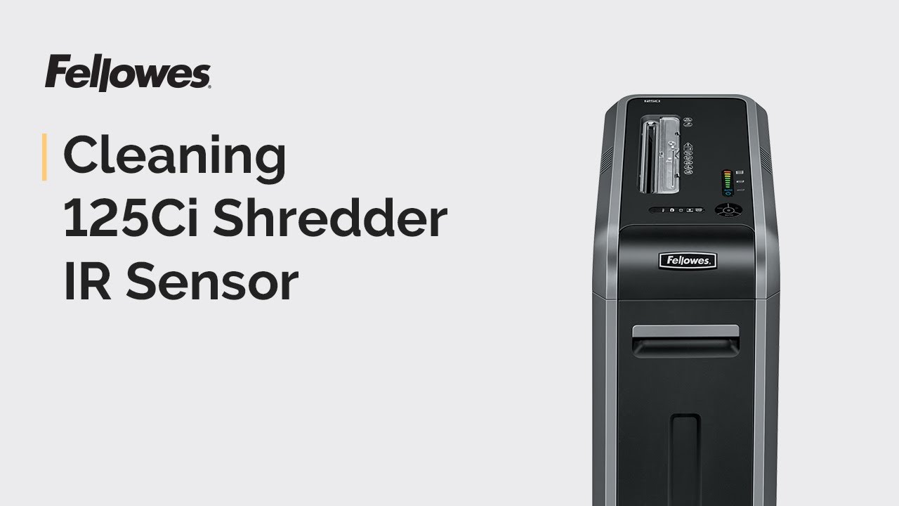 How to Clean 125Ci Shredder IR Sensor - YouTube