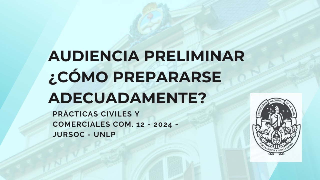 Audiencia preliminar: cómo prepararse adecuadamente - YouTube