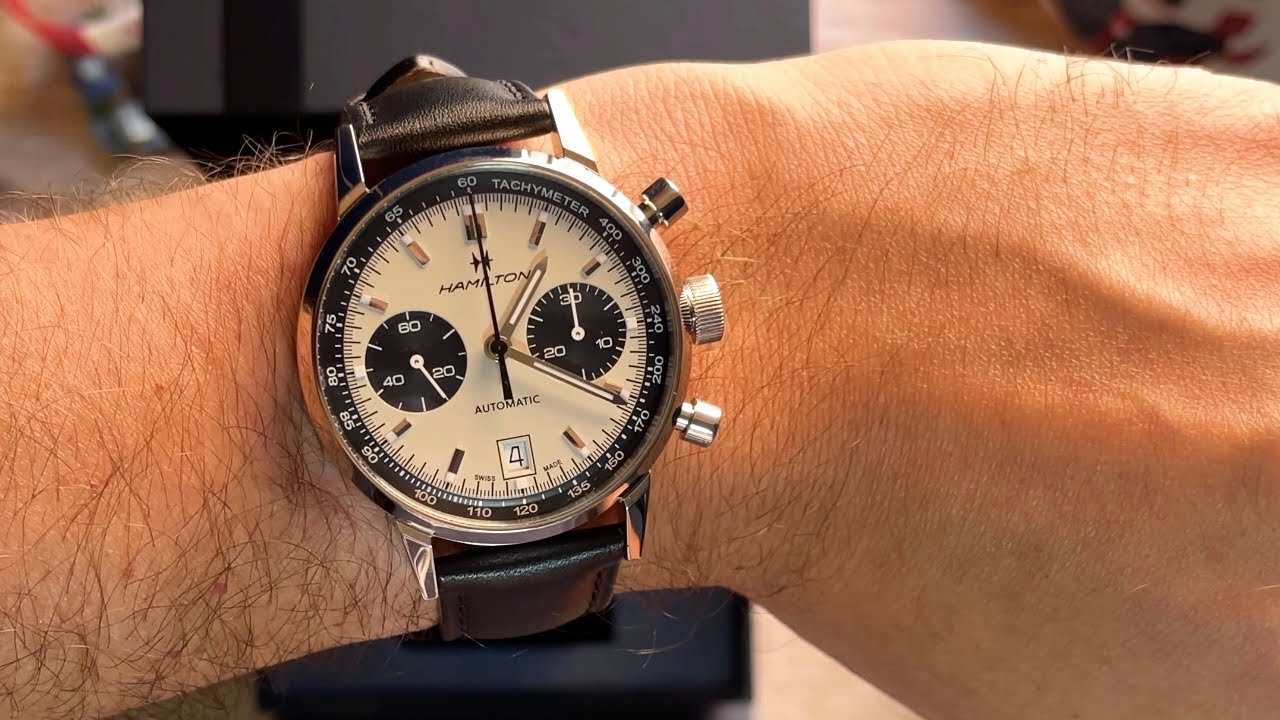 Best affordable Panda! Hamilton Intra-Matic Automatic Chronograph - YouTube