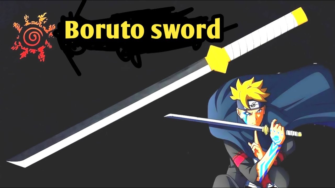 how to make a boruto sword out of paper | how to make paper sword - YouTube