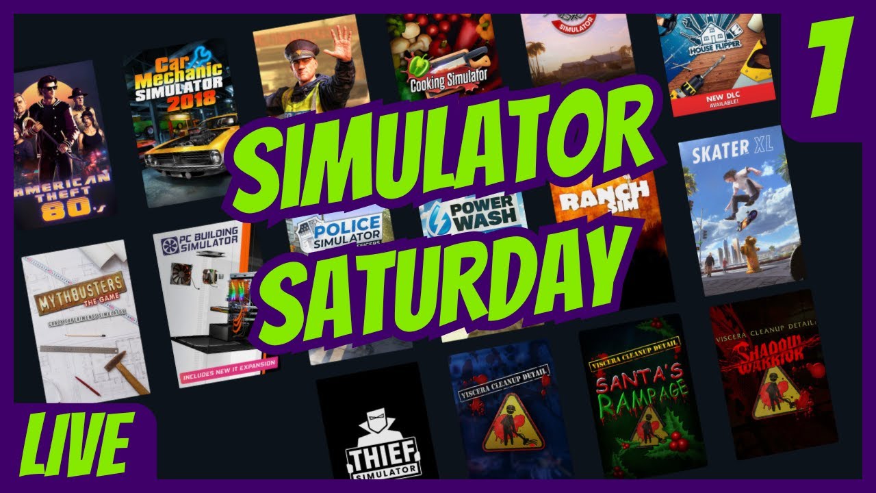 🔴 Sim Saturday 1 - Gas Station & Ranch Simulator With @SlySpyGaming | Live Stream - YouTube