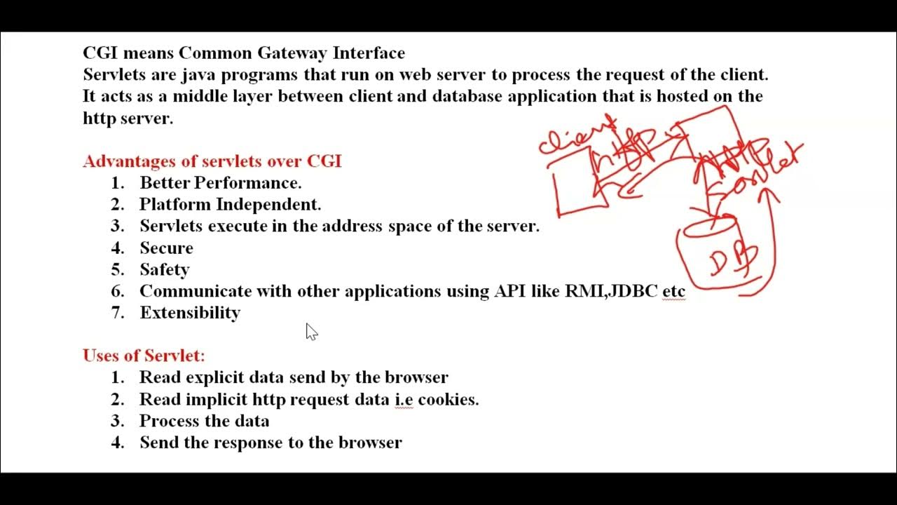 wt # 82 | Difference between Servlets and CGI | Purpose of Servlet ...