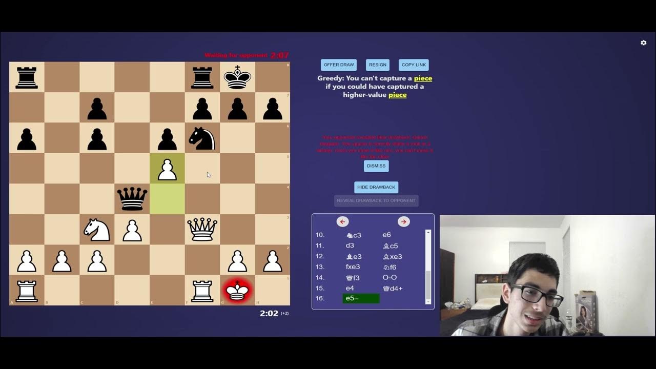 Drawback Chess - YouTube