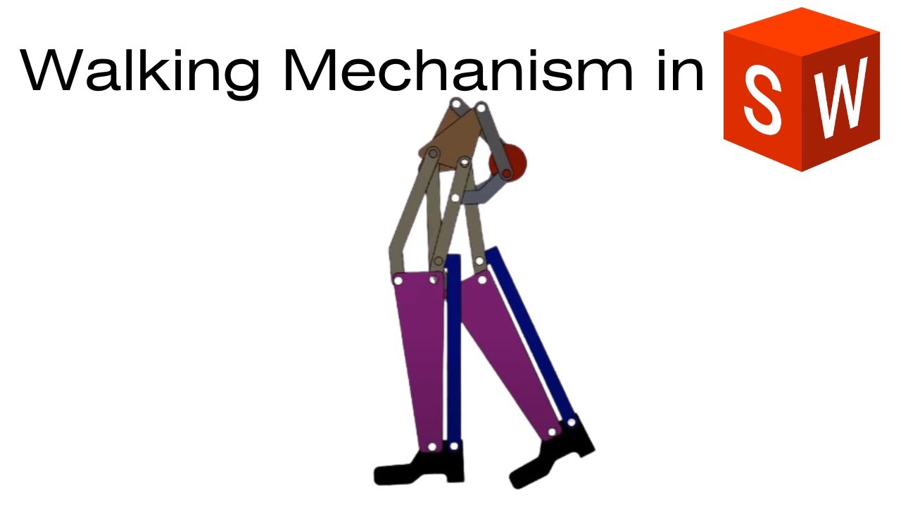 Leg Walking Mechanism (Theo jansen) in Solidworks - YouTube