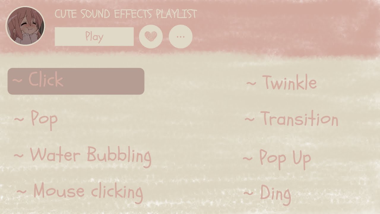 Cute & Aesthetic sound effects pack for edits | free to use | - YouTube