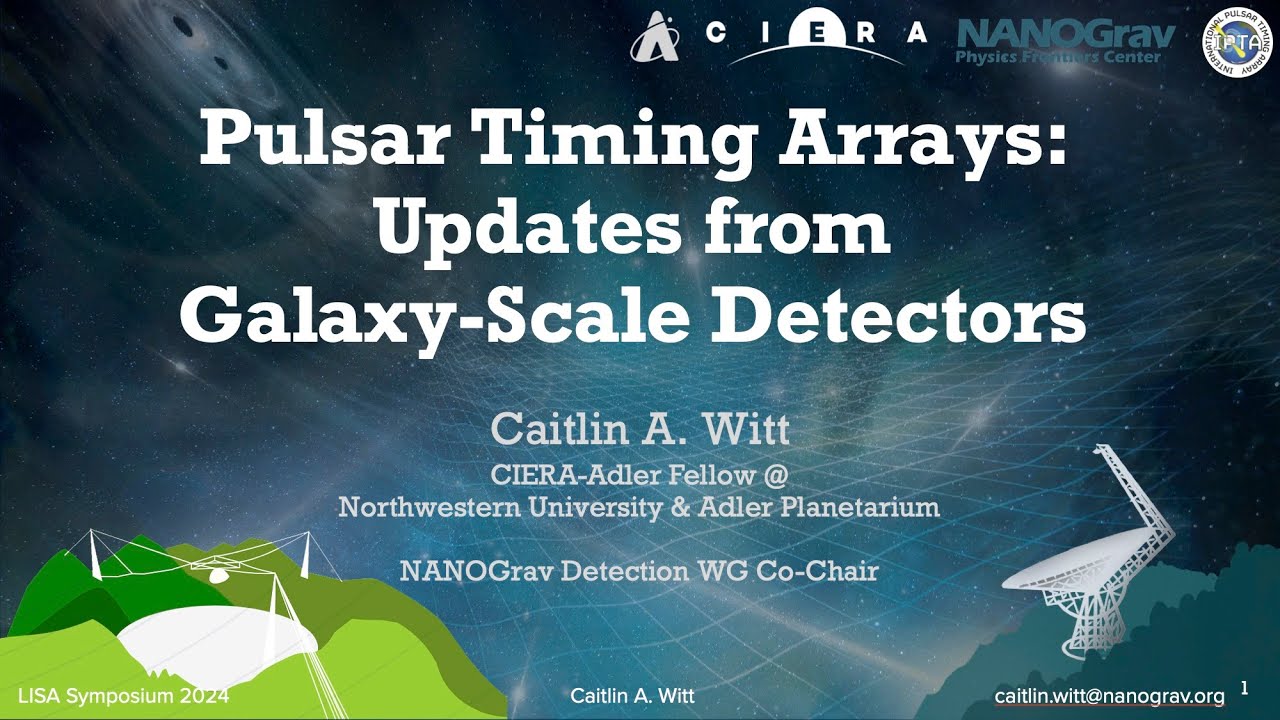 K28 - Pulsar Timing Arrays: Update from Galaxy-Scale Detectors - YouTube