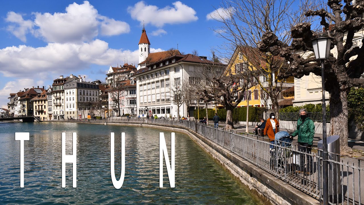Thun, Switzerland, in Winter. One of the most beautiful town in ...