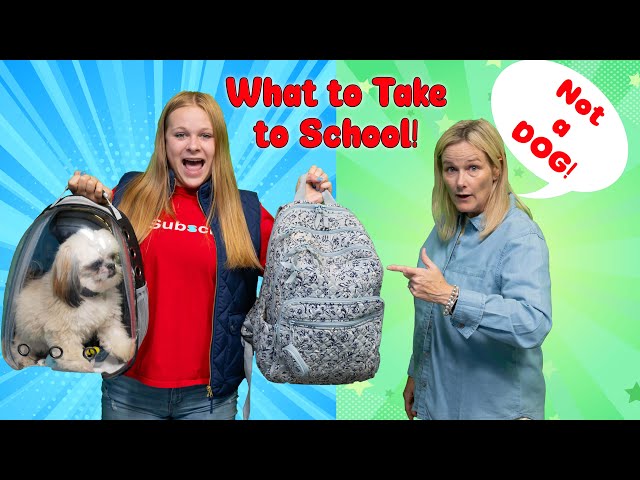 Assistant Decides Which of her 3 Backpack she will use for Back To ...