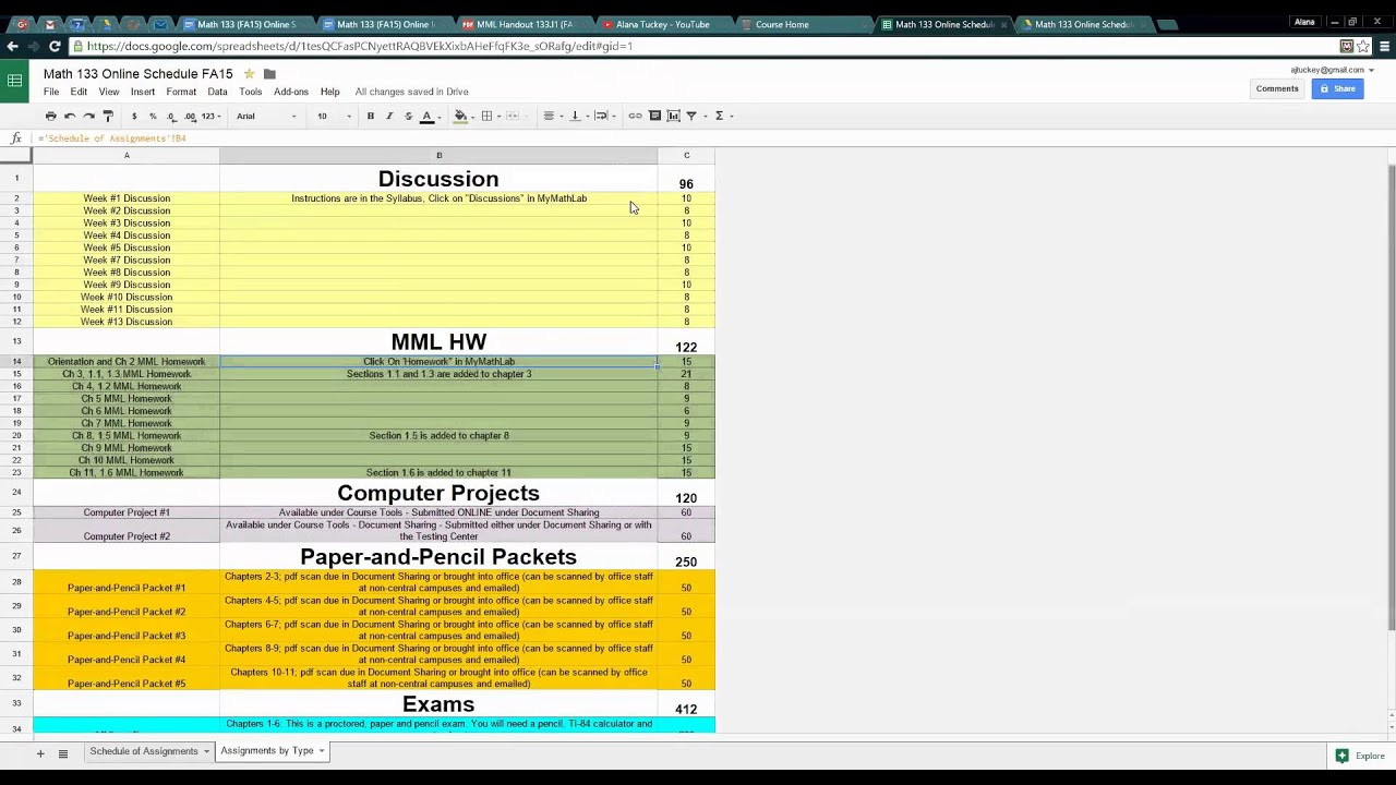 Math 133 Online Syllabus Overview - 1 of 2 - YouTube