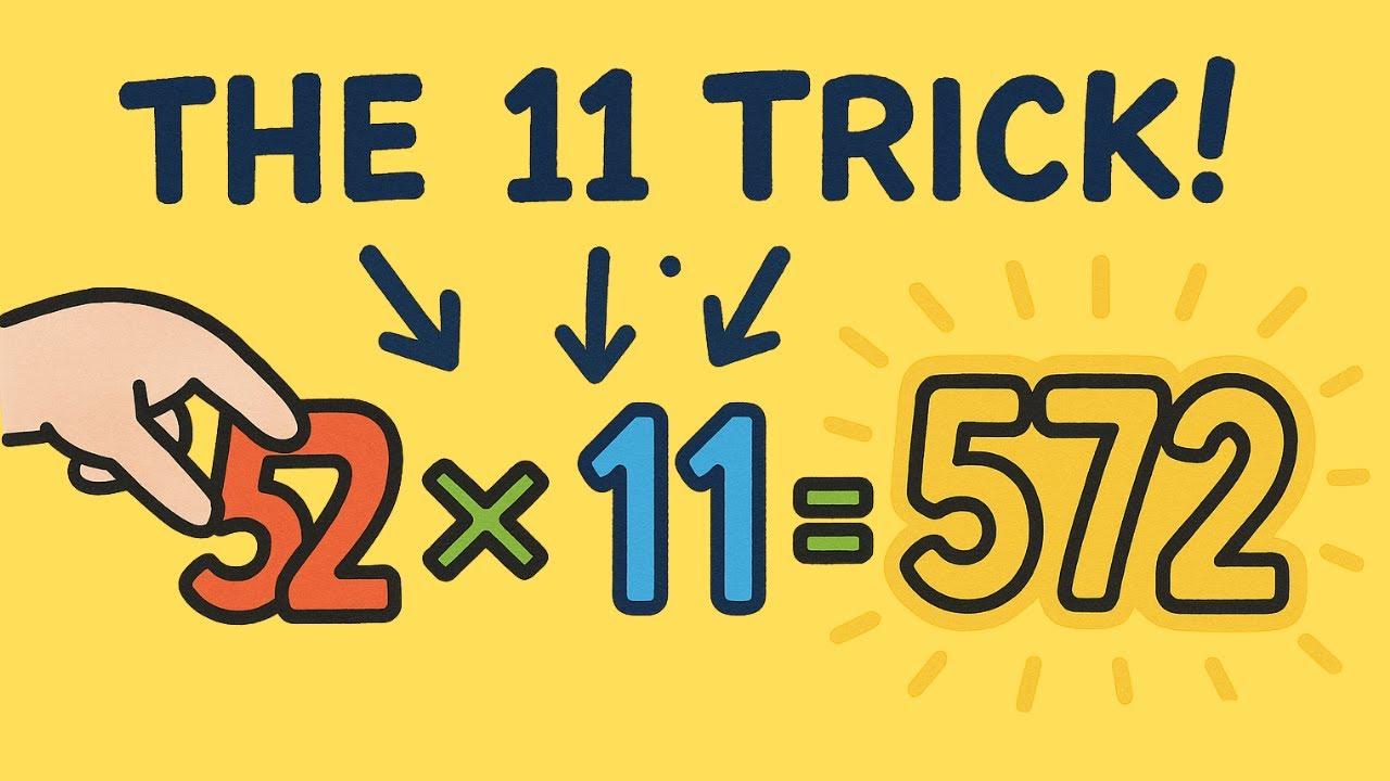 How to Multiply by 11 Quickly (The Secret Multiply by 11 Trick) - YouTube
