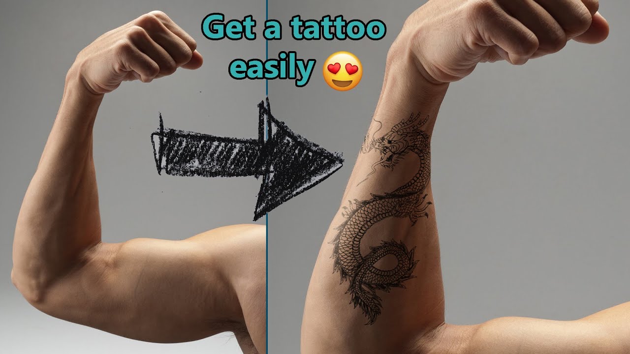 Photoshop tutorial - Add tattoos to the body with Photoshop - YouTube