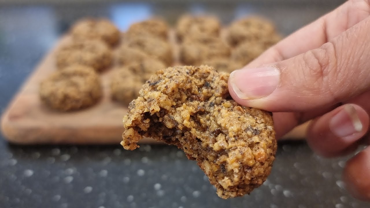 Cookies that You will Eat Without the Guilt ! With Nuts / 3 Ingredients ...