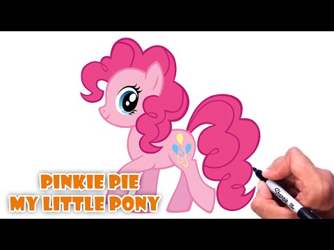 How to Draw Pinkie Pie | My Little Pony step by step easy