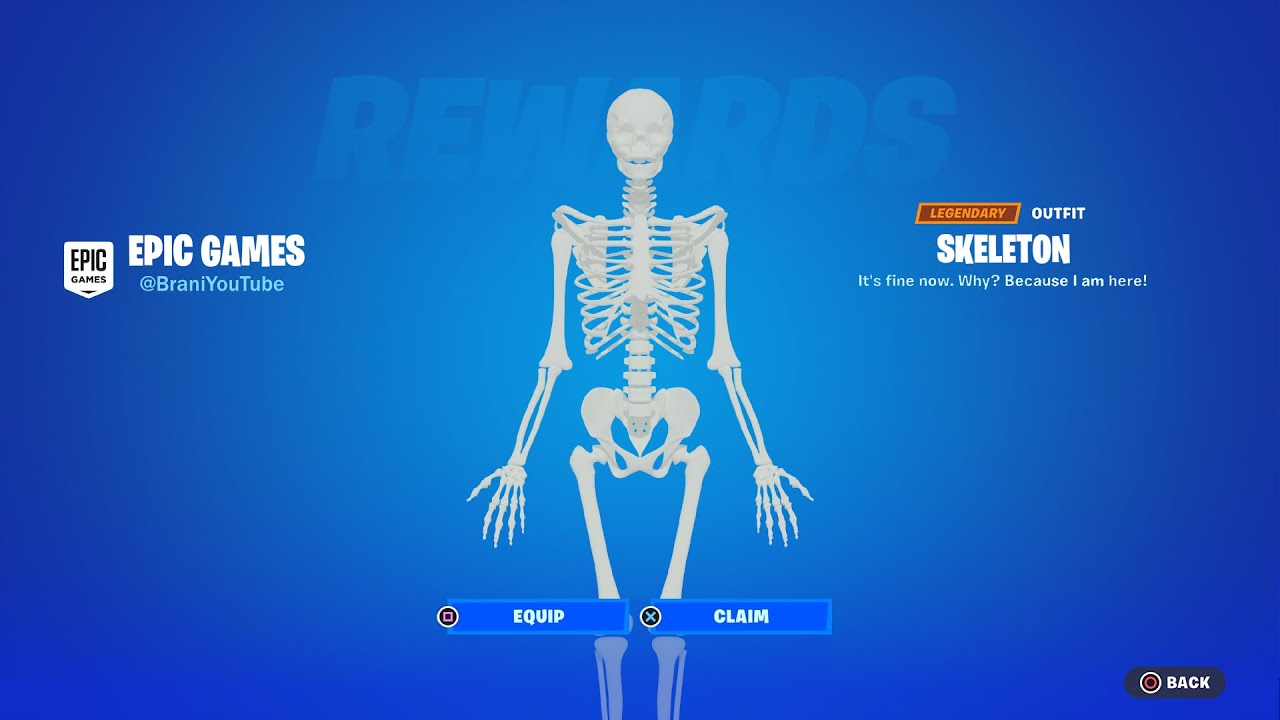 HOW TO GET SKELETON SKIN IN FORTNITE YouTube