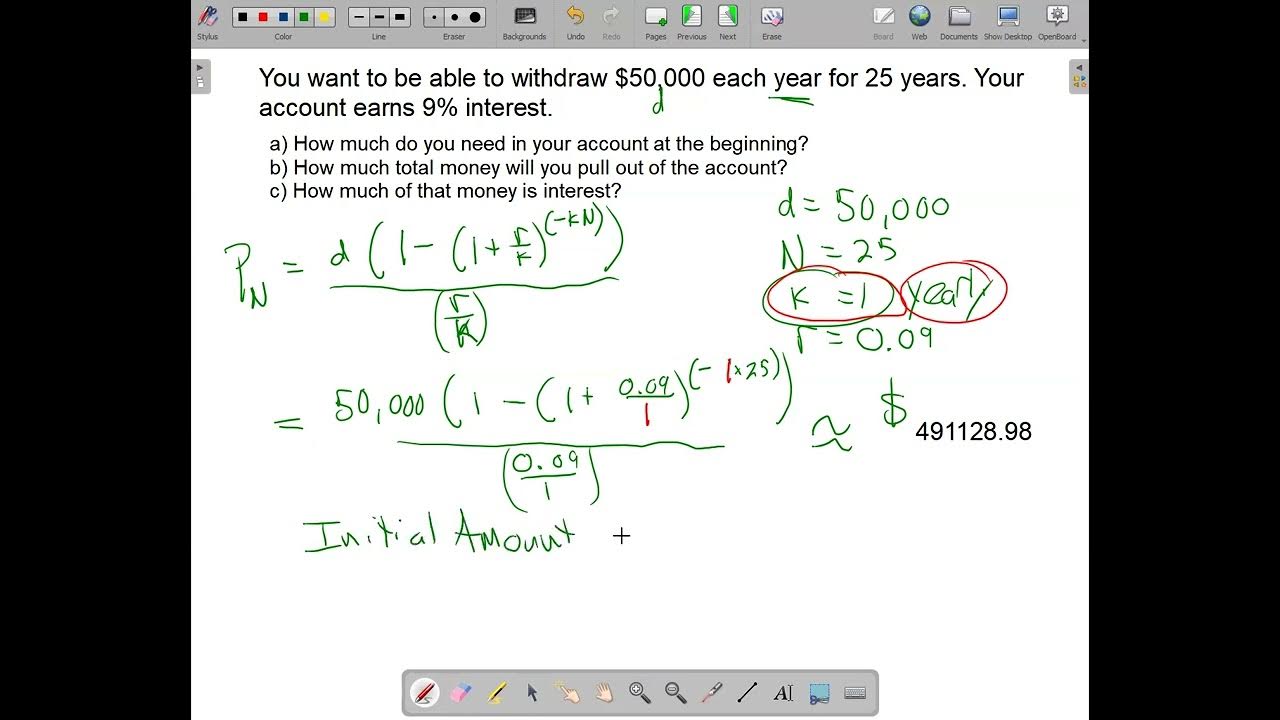 MTH105 Payout Annuity Present Value Calculator - YouTube