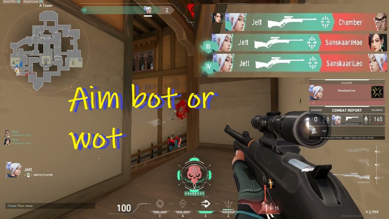 Jett turns on aim bot for 10 secs (SUS) - YouTube