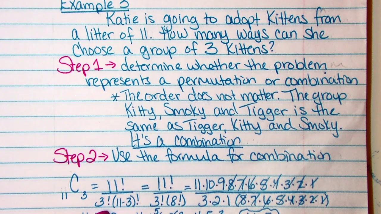 7.1 - Probability - Combinations - YouTube
