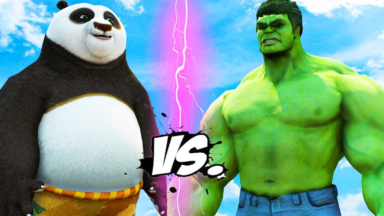 Hulk vs Po - Kung Fu Panda - YouTube