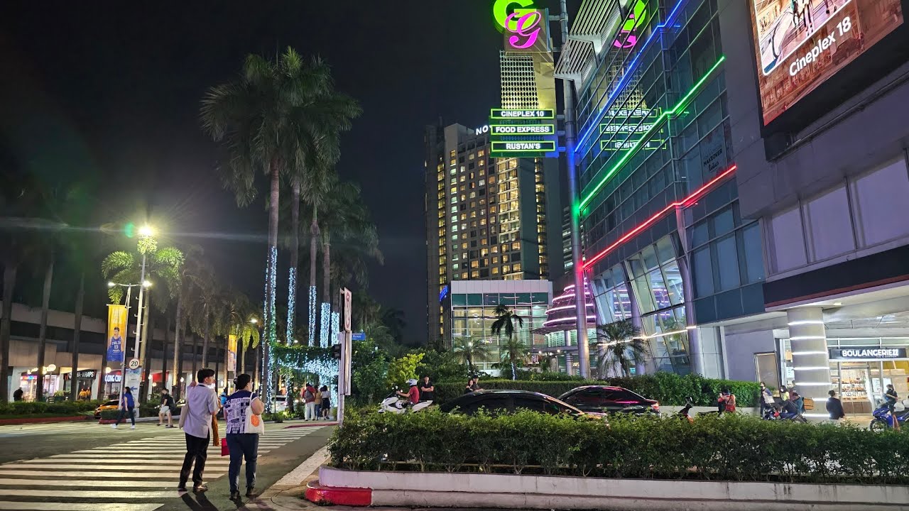 Araneta center Cubao at night - YouTube