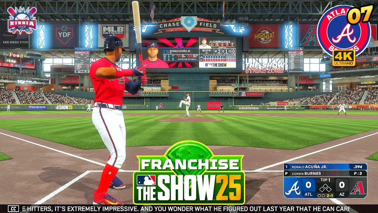 MLB The Show 25 Atlanta Braves vs Arizona Diamondbacks | Franchise Mode ...