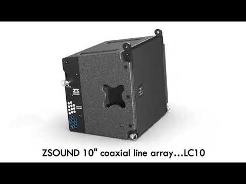 10 inch coaxial line array speaker LC10 - YouTube