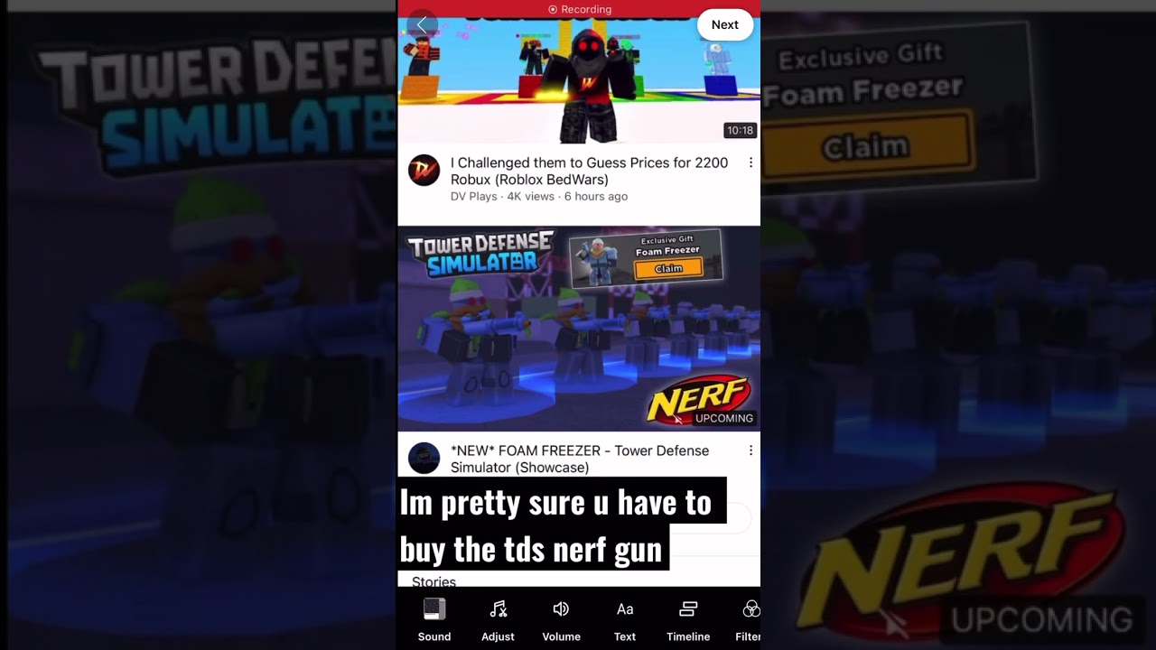 How to get tds foam freezer #shorts #towerdefensesimulator (credits to ...