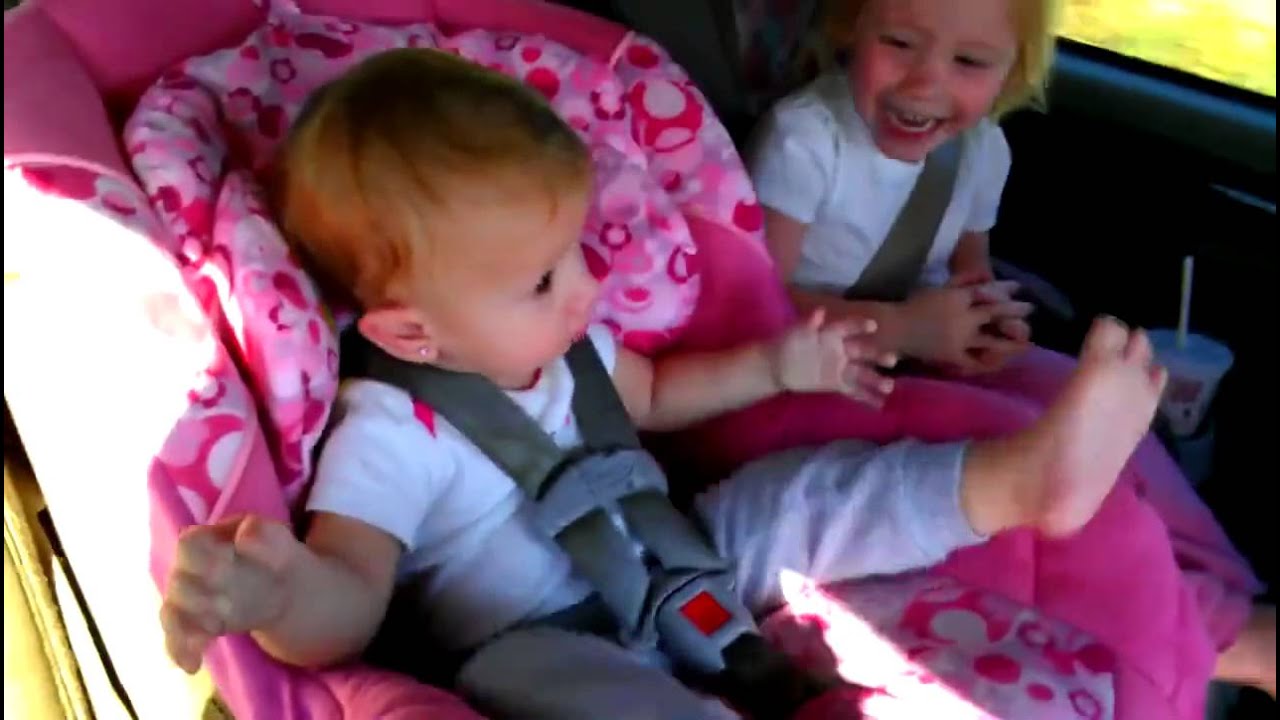 Baby fast asleep, until her favorite song comes on - YouTube