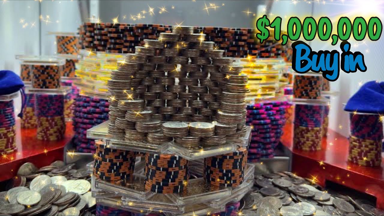 1 million dollar buy in High limit coin pusher - YouTube