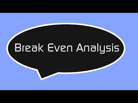 Break Even Analysis - N5 Business Management - YouTube