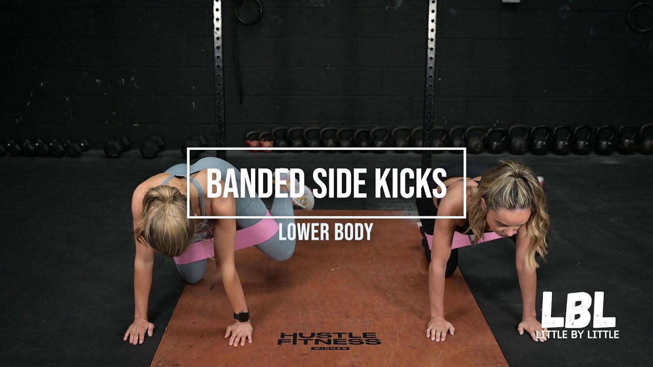 Lower Body - Banded Side Kicks - YouTube
