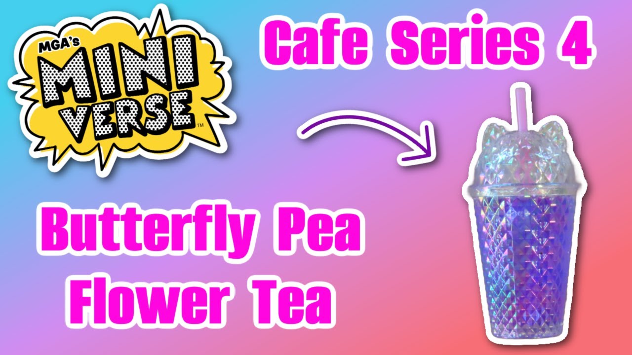 Miniverse Cafe Series 4 - Butterfly Pea Flower Tea! - YouTube