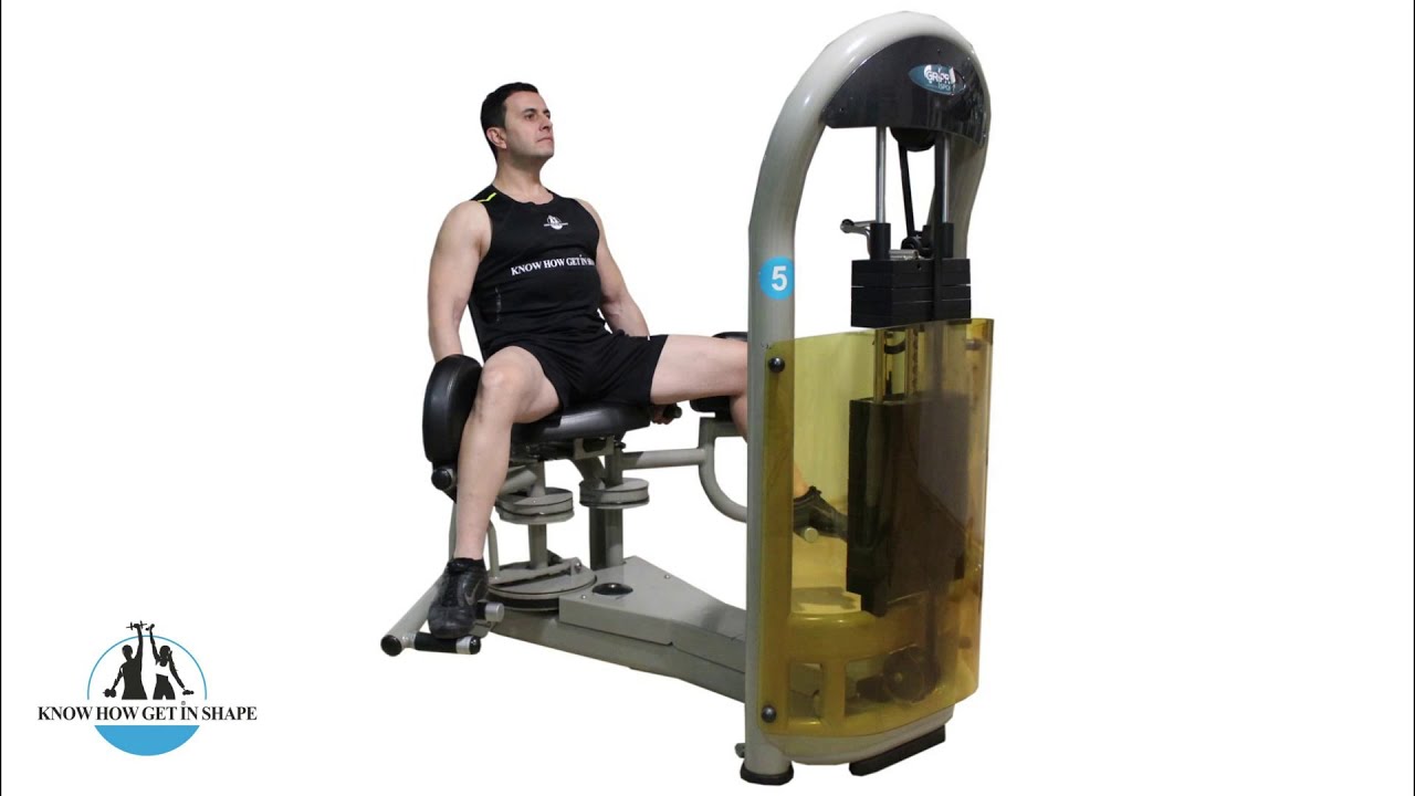Seated Hip Abduction Machine - KNOW-HOW GET IN SHAPE - YouTube