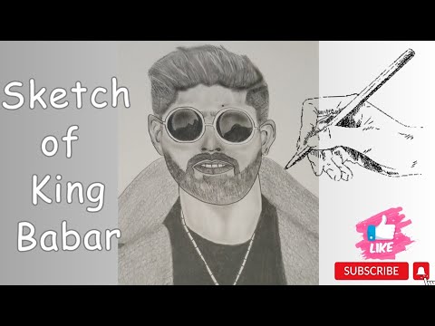 Sketch Tutorial || How To Draw A Portrait Of King BaBaR || Complete ...
