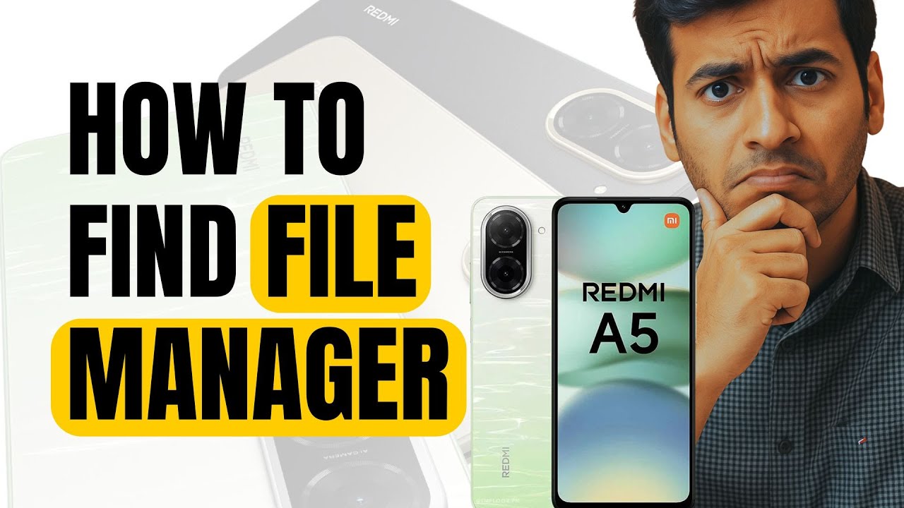 How to Find File Manager in Redmi A5 - YouTube