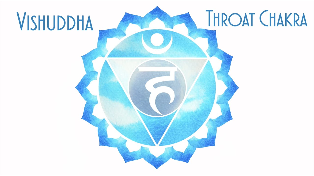 THROAT CHAKRA Sound & Visual Meditation - Vishuddha Sound Healing - YouTube