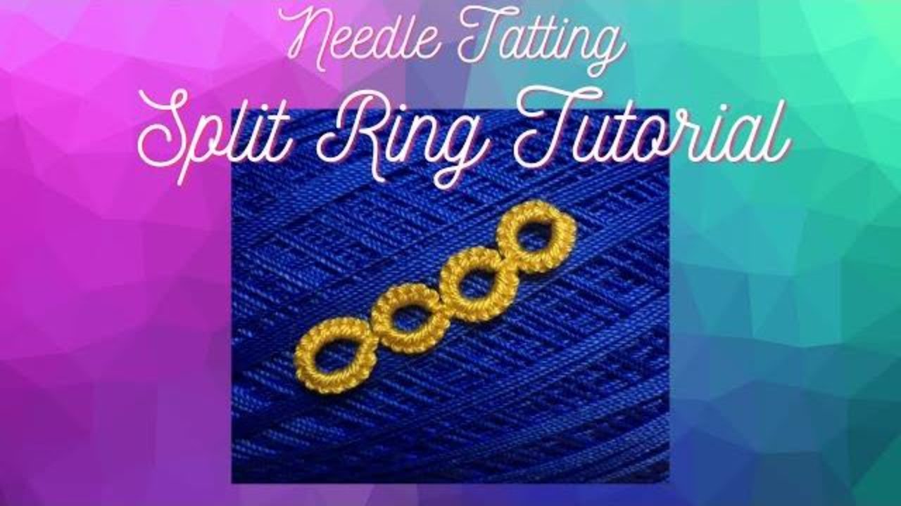 Split Ring Needle Tatting - YouTube