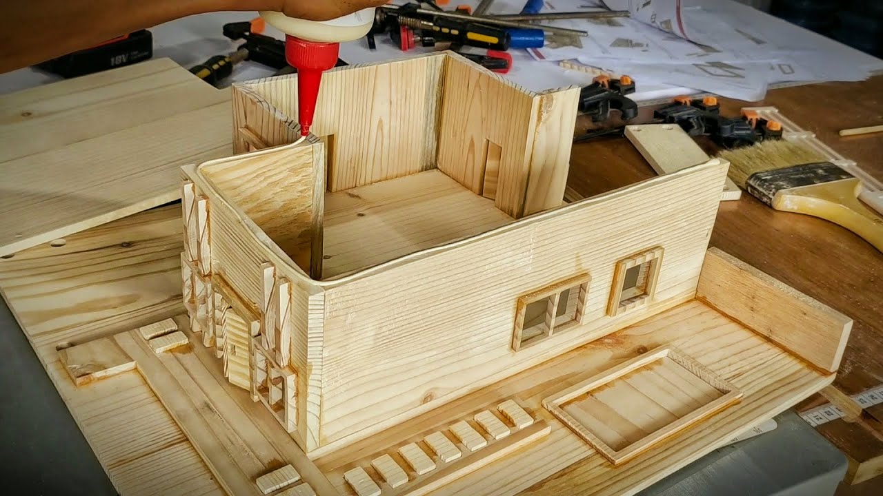 DIY WOODEN HOUSE - YouTube