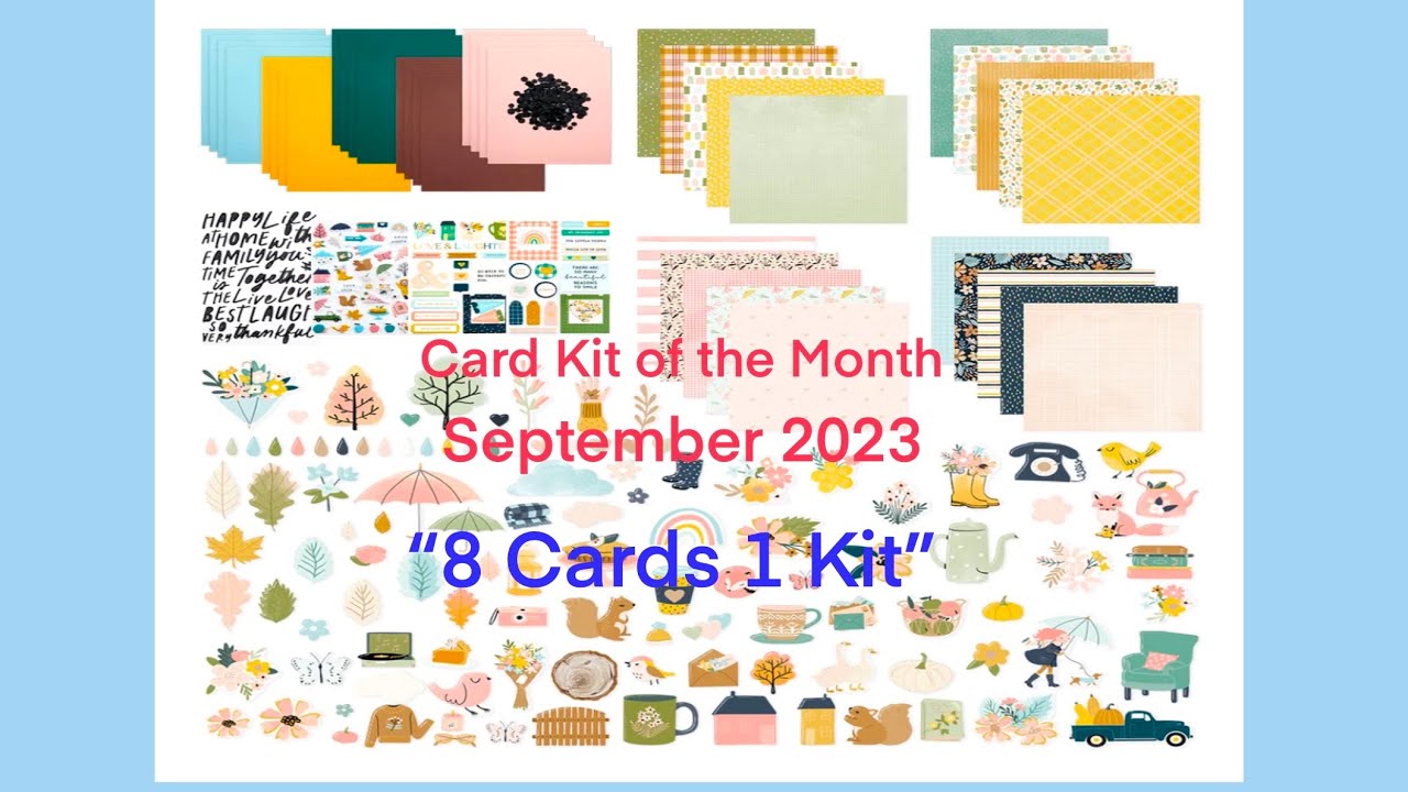 Spellbinders September 2023 8 cards 1 Kit - YouTube